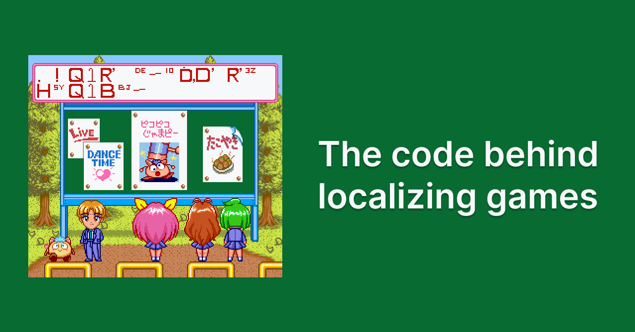 The code behind localizing Japanese games